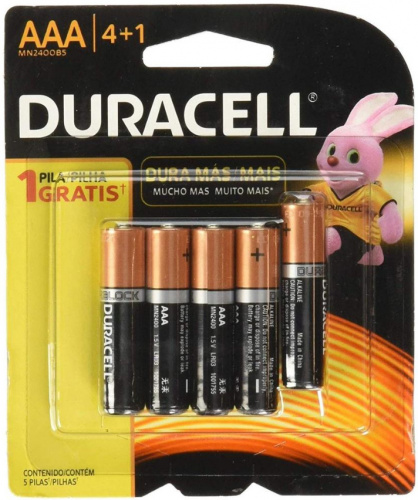 Duracell Pilas No-Recargables AAA, 1.5V, 4 Piezas 595781 | Cyberpuerta.mx