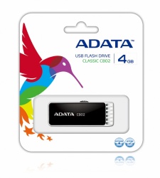 Compra Memoria Flash Adata C802, 4GB, USB 2.0, Negro/Blanco AC802-4G-RBK | Cyberpuerta.mx
