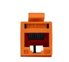 Compra Belden Red Cat6a RJ-45 jack Naranja RVAMJKUOR-S1 | Cyberpuerta.mx