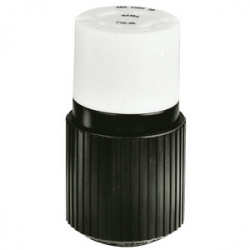 Compra Burndy Conector de Media Vuelta, 30A, 250V Negro/Blanco, 71530NC ...