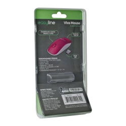 Compra Mouse Easy Line Óptico, Inalámbrico, USB, Magenta, EL-995128 ...