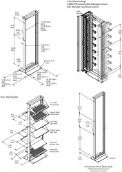 Compra Hoffman Rack Abierto de Aluminio 19'', 24U, Negro EDR19FM24U ...