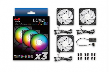 Compra Ventilador In Win Luna AL120 RGB 120mm Negro 3 Pzas, IW-FN-AL120 ...