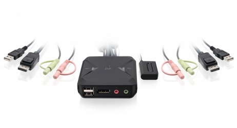 Compra Iogear Switch KVM, 2 Puertos DisplayPort GCS52DP | Cyberpuerta.mx