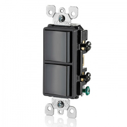 Compra Leviton Apagador Sencillo 3Vías 15A Negro 5641-E | Cyberpuerta.mx