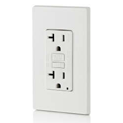 Compra Leviton Tomacorriente GFTR2-W, 2 Enchufes, 125V, 20A, GFTR2-W ...