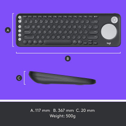 Compra Teclado Logitech K600 TV Bluetooth Negro (Español) 920-008824 ...