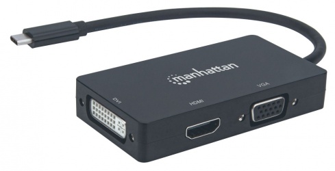 Compra Manhattan Convertidor USB C Macho - VGA/DVI/HDMI Hembra, 152983 ...