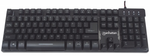 Compra Manhattan RGB Teclado Gamer Alámbrico Negro 178457 | Cyberpuerta.mx