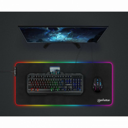 Compra Teclado Gamer Manhattan RGB, Alámbrico Negro, 80610 | Cyberpuerta.mx