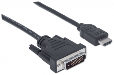 Compra Manhattan Cable para Monitor, HDMI - DVI-D 24+1, 1.8m 372503 | Cyberpuerta.mx