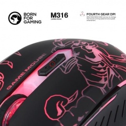 Compra Mouse Gamer Marvo Óptico Escorpion Alámbrico USB 2400DPI Negro ...