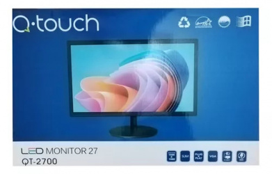 Compra Qtouch LED 27 Monitor 75Hz 1080p HDMI Negro QT-2700 | Cyberpuerta.mx