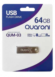 Compra Memoria USB Quaroni QUM-03, 64GB, USB 2.0, Metal QUM-03 ...