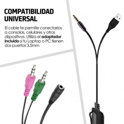 Compra Redlemon Audífonos Gamer G8000, Alámbrico, 2m 3.5mm/USB Negro ...