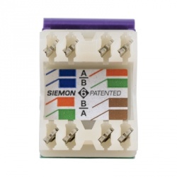 Compra Siemon Jack de Red Categoría 6 UTP RJ-45 Violeta MX608 ...