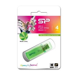 Compra Memoria USB Silicon Power Helios 101, 4GB, Verde SP004GBUF2101V1N | Cyberpuerta.mx
