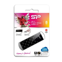 Compra Memoria USB Silicon Power Ultima U03, 8GB, Negro SP008GBUF2U03V1K | Cyberpuerta.mx