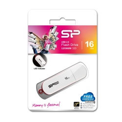 Compra Memoria USB Silicon Power Luxmini 320, 16GB, USB 2.0, Blanco ...