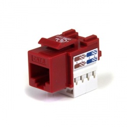 Compra StarTech.com Jack de Red Cat6 Tipo Keystone, RJ-45, Rojo ...