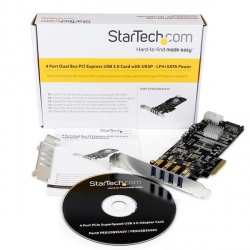 Compra StarTech.com Tarjeta PCI Express con 4 Puertos USB 3.0, PEXUSB3S42 | Cyberpuerta.mx