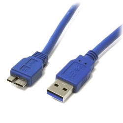 Compra StarTech Cable USB 3.0 A M - Micro USB B M, 30cm, Azul USB3SAUB1 ...