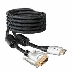 Compra Steren Cable Elite HDMI Macho - DVI-D Macho 1.8m Negro/Gris 299-906 | Cyberpuerta.mx