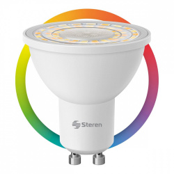 Compra Steren Foco LED Inteligente, WiFi, RGB, Base GU10, SHOME-121 | Cyberpuerta.mx