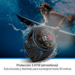 Compra Steren Smartwatch Bluetooth Android/iOS Negro/Azul | Cyberpuerta.mx