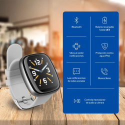 Compra Steren Smartwatch Negro Android/iOS Resistente al Agua ...