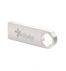 Compra Memoria USB Stylos ST100, 64GB, USB 2.0, Plata, ST100-64GB | Cyberpuerta.mx