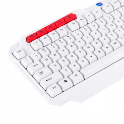 Compra ﻿Kit de Teclado y Mouse TechZone NS-GC02 Blanco/Rojo, NS-GC02 ...