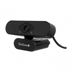 Compra TechZone Webcam, 1080p, USB, Negro TZCAMPC02 | Cyberpuerta.mx