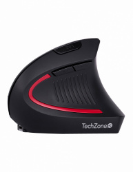 Compra Techzone Vertical Mouse Inalámbrico Negro TZMOUINA-06 ...