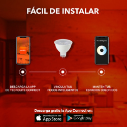 Compra Tecnolite Foco Regulable LED Inteligente WiFi GX5.3, 5MR16LEDMV35TCW | Cyberpuerta.mx