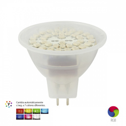 Compra Tecnolite Foco LED Luz RGB Base GX5.3 Blanco, MR16-SMDLED/3WRGB ...