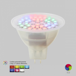 Compra Tecnolite Foco LED Luz RGB Base GX5.3 Blanco, MR16-SMDLED/3WRGB | Cyberpuerta.mx