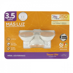 Compra Tecnolite Kit Foco LED GX5.3 3.5W, MR16L-LED/035303CS | Cyberpuerta.mx