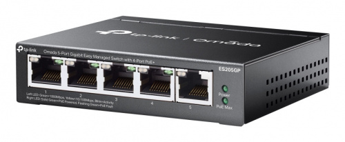 Compra Switch TP-Link 5 Puertos Gigabit PoE 65W ES205GP | Cyberpuerta.mx