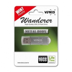 Compra Memoria Flash Verico Wanderer, 16GB, USB 2.0, Gris VM04L16V1-T ...