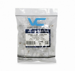 Compra Vertical Cable Plug RJ-45 Cat6, Transparente 100 Pzas, 012-023 ...