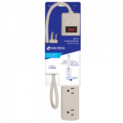 Compra Volteck Multicontacto MUL-6, 6 Contactos, 13A, 125V, 50cm, 47182 ...