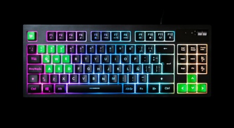 Teclado Gamer VSG Pulsar RGB Alámbrico Negro (Español), VG-K818 ...