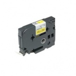 Cinta Brother TZ-651 Negro sobre Amarillo, 24mm x 8m | Cyberpuerta.mx