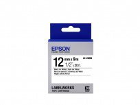Cinta Epson LK-4WBN Negro sobre Blanco, 12mm x 9m | Cyberpuerta.mx