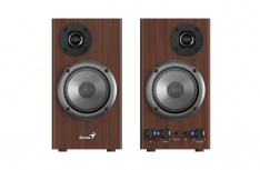 Genius Bocinas SP-HF500B, Alámbrico, 2.0, 16W RMS, 3.5mm, Madera ...