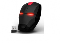 Maco Tech Mouse Óptico Iron Man, Inalámbrico, 1600DPI, Negro ...