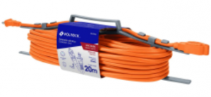 Volteck Extensión de Uso Rudo, 20 Metros, Naranja, 48049 | Abasteo.mx