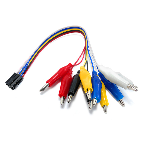 Compra 330Ohms Juego de Cables Caimán, 20cm, Multicolor, 10 Piezas IC ...
