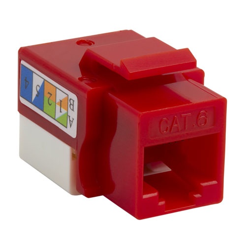 4XEM Jack de Red Cat6 Tipo Keystone, RJ-45, Rojo | Cyberpuerta.mx